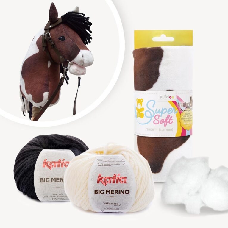 Materialpaket Hobby Horse Schecke dunkelbraun - kullaloo